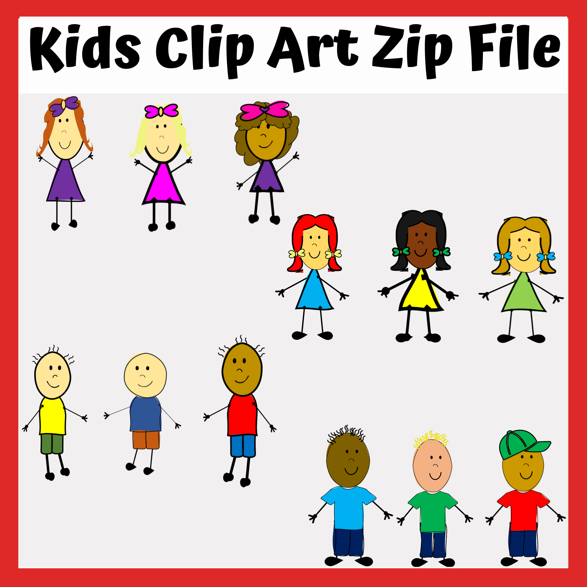 School Children Clip Art