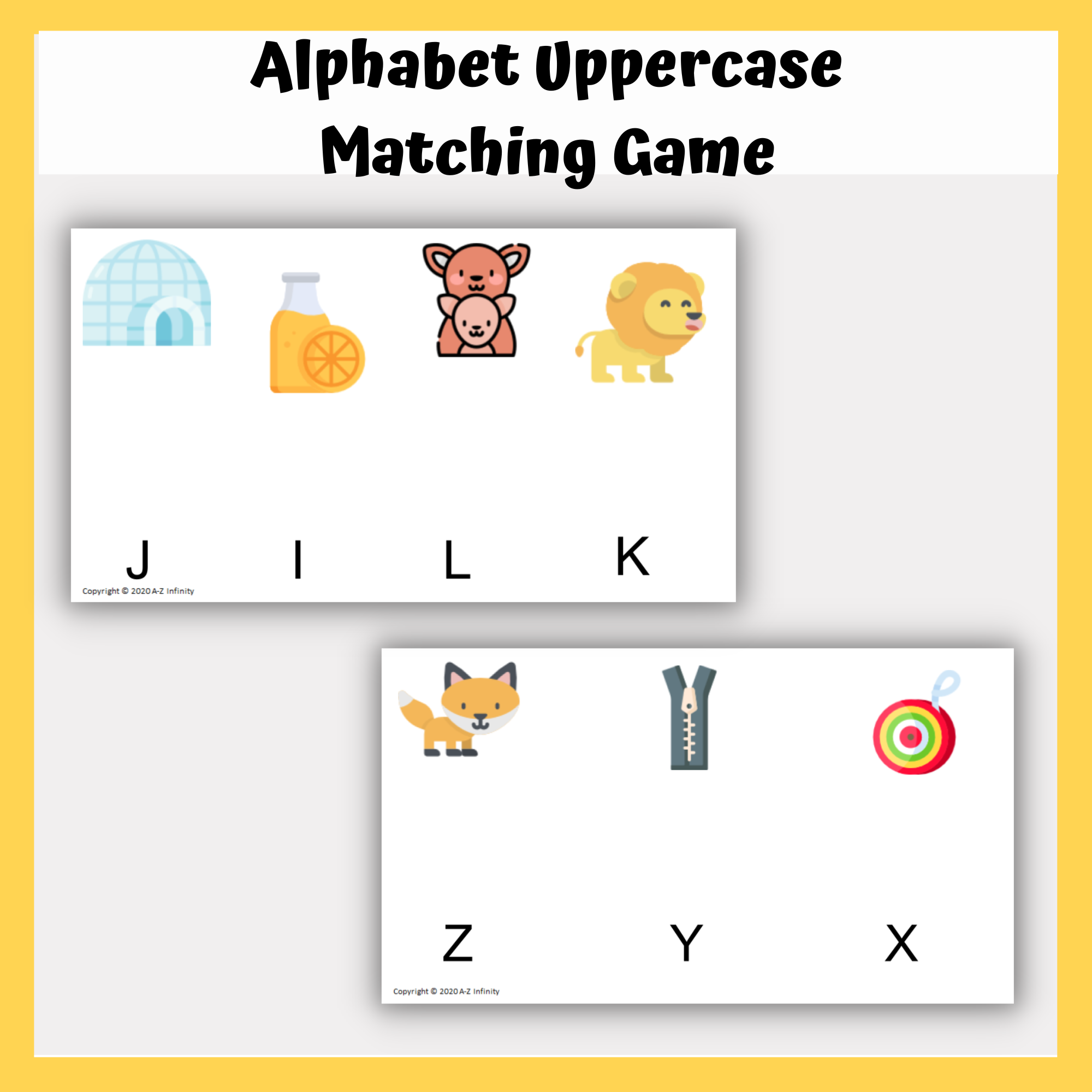 Animal Matching Game - Amped Up Learning