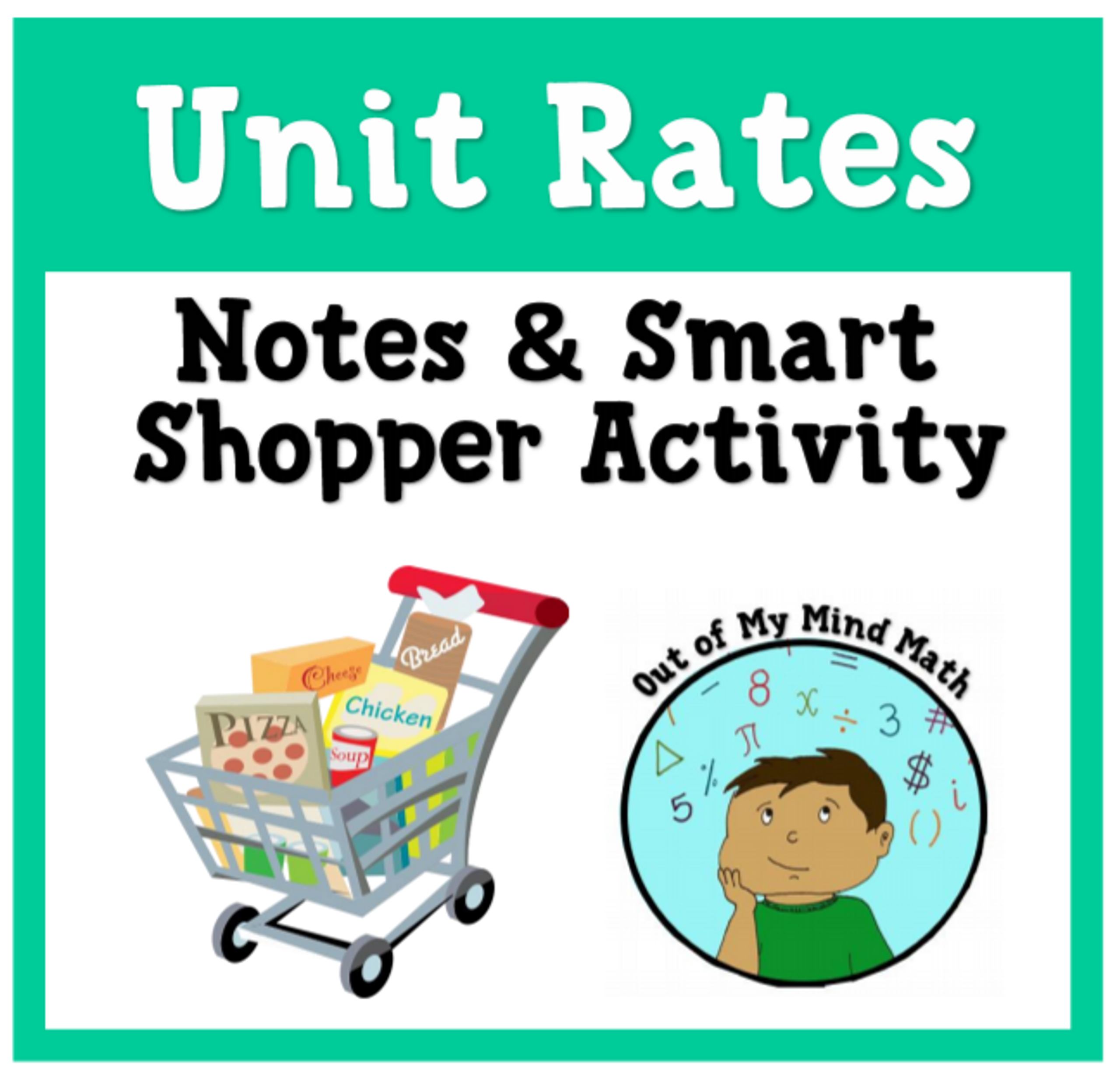 Unit Rates Notes and Smart Shopper Activity - Amped Up Learning