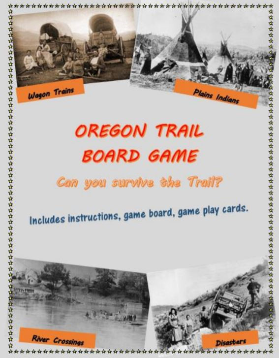 Oregon Trail Board Game - Amped Up Learning