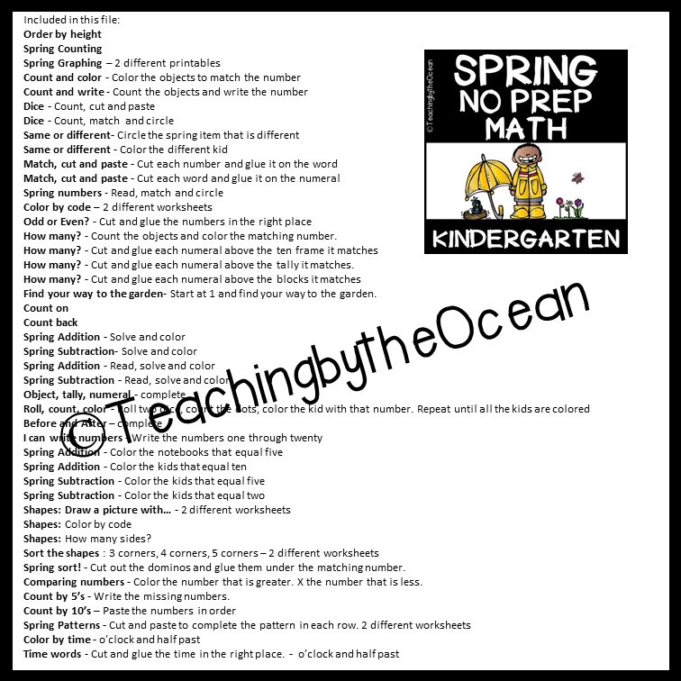 Kindergarten Math NO PREP Fall - Amped Up Learning