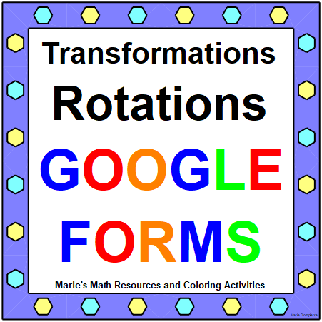 TRANSFORMATIONS (ROTATIONS): GOOGLE FORMS QUIZ (PROB. 20) DISTANCE LEARNING