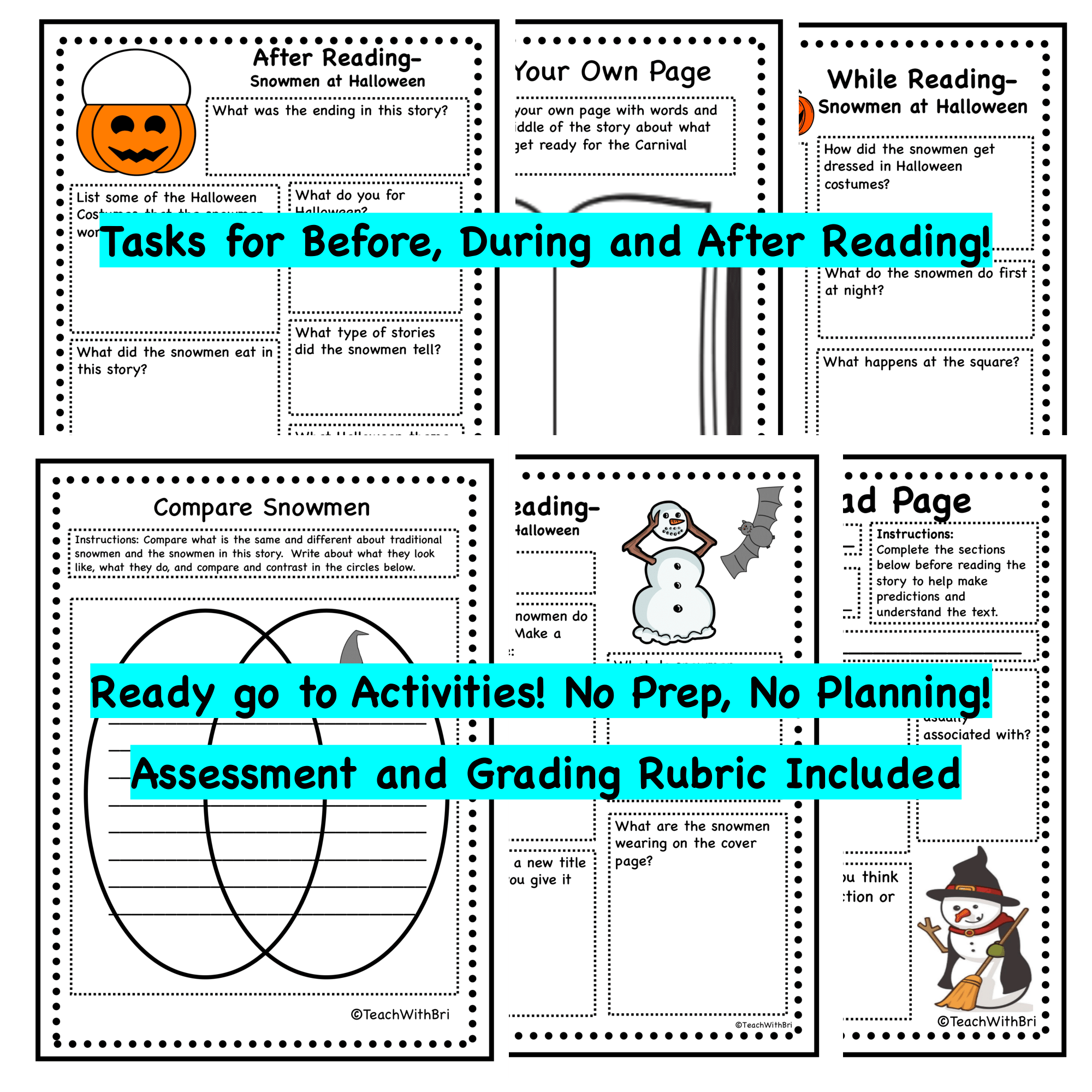 Virtual Read-A-Loud - Snowmen at Halloween