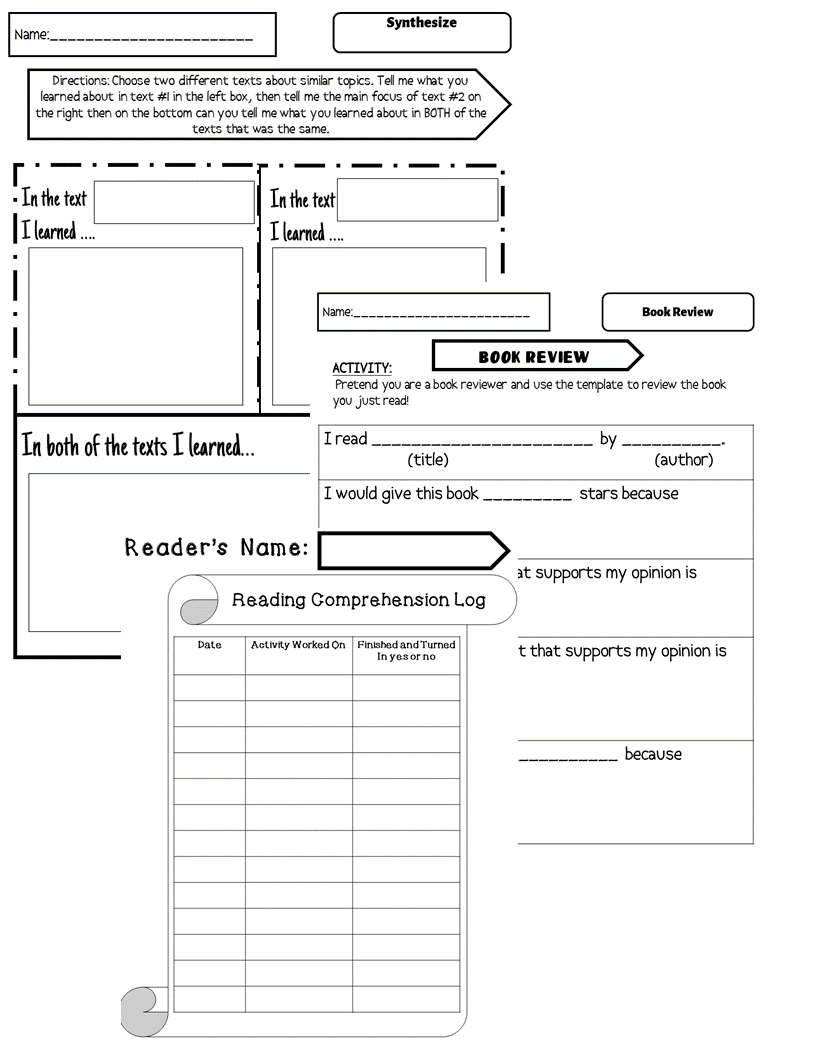 FICTION and NONFICTION Reading Standards Choice Boards