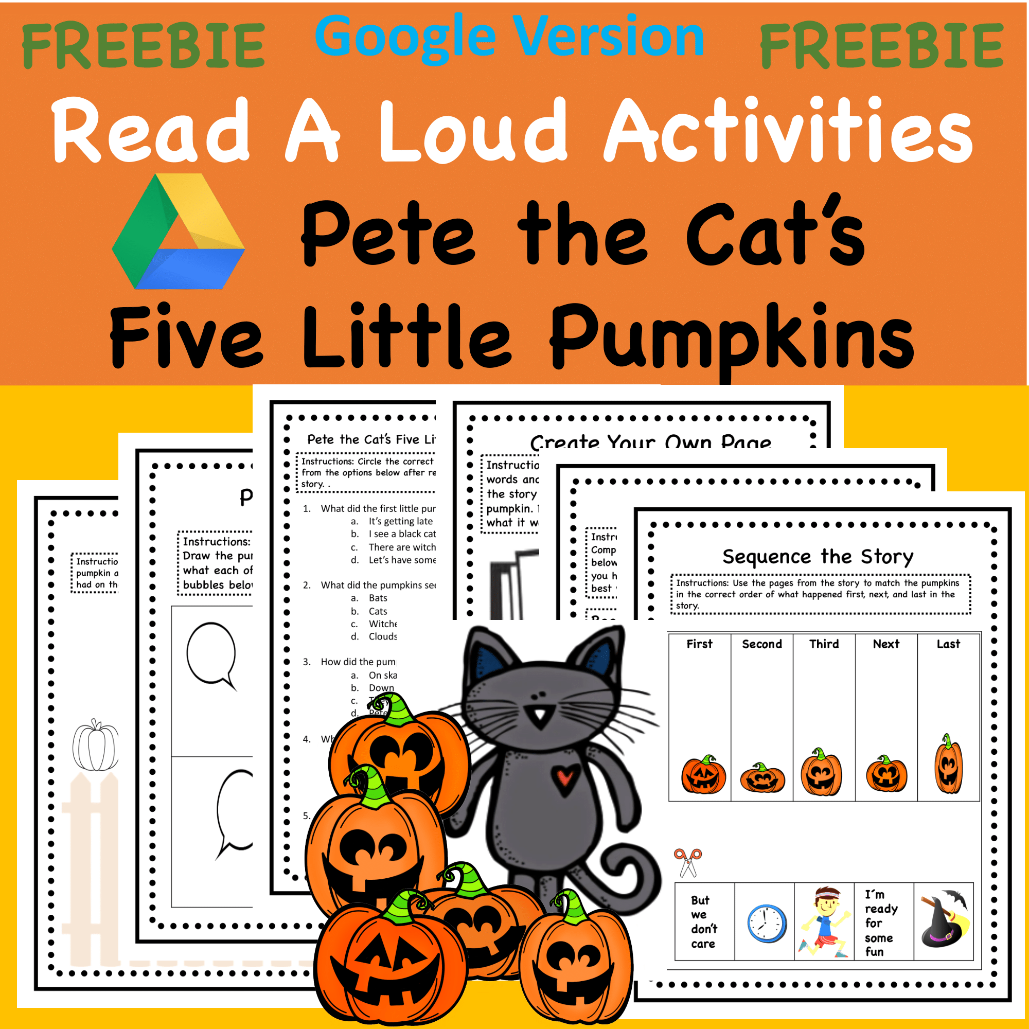 Pete the Cat's Five Little Pumpkins - Digital Version
