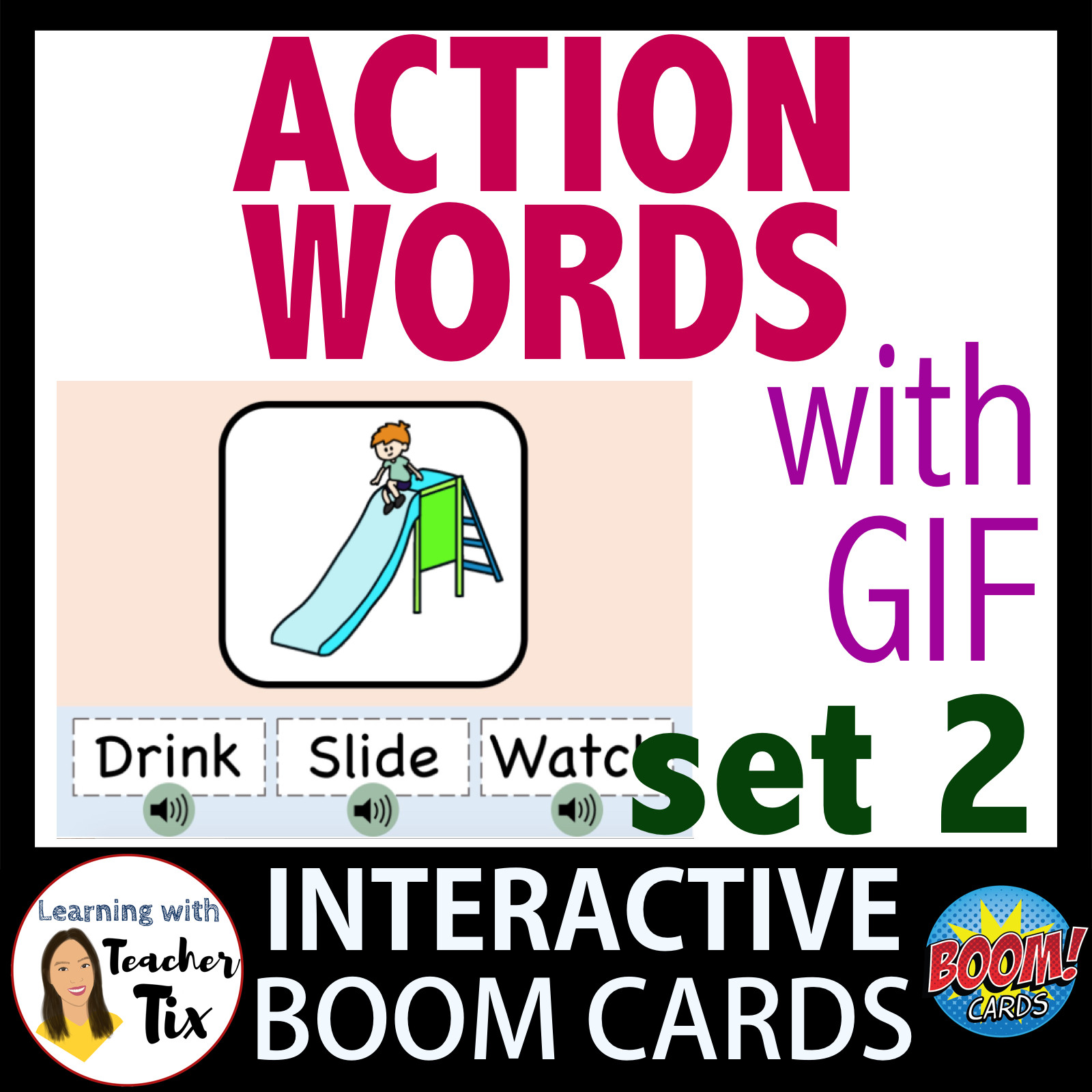 Identifying action words or verbs