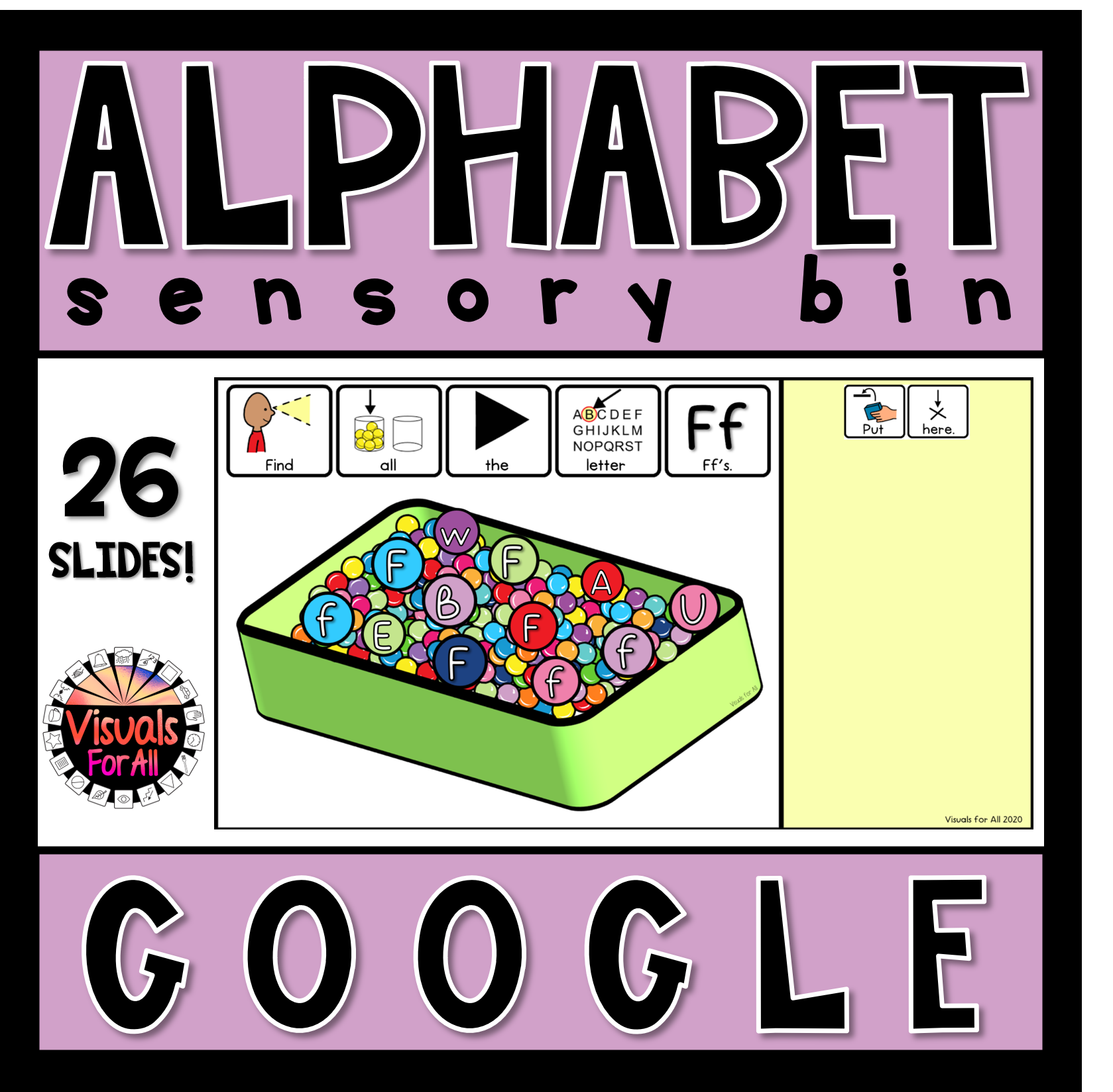 Alphabet Digital Sensory Bin