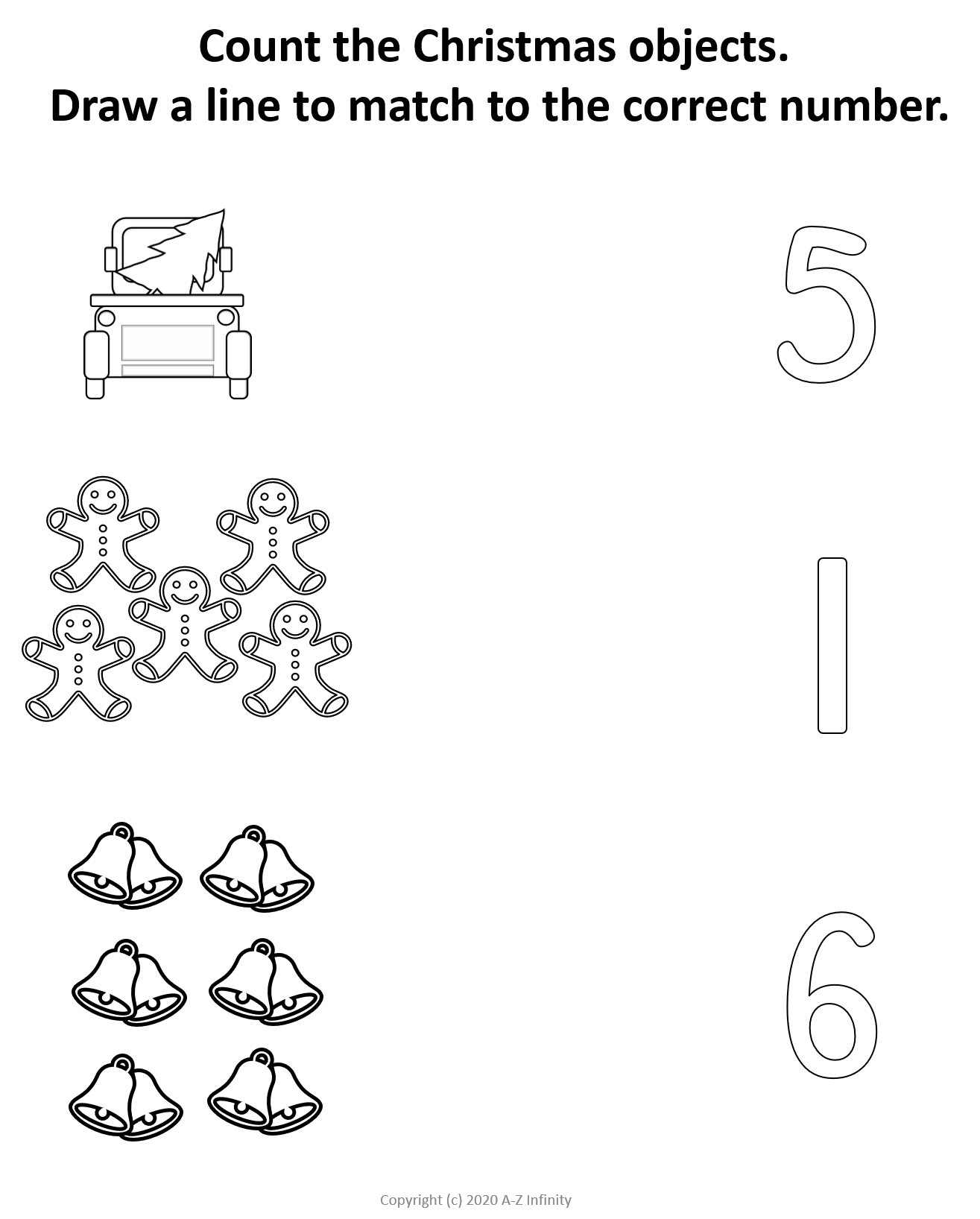 Kindergarten Christmas Worksheets