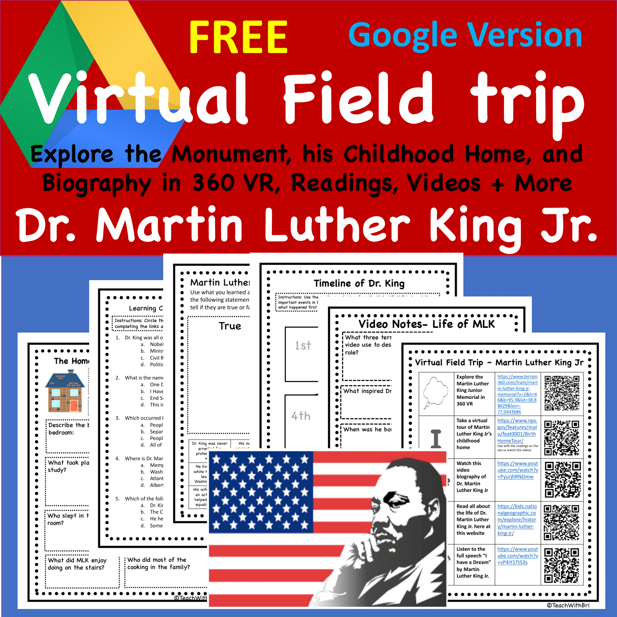 FREE Digital Version - Martin Luther King Jr. Monument Virtual Field Trip
