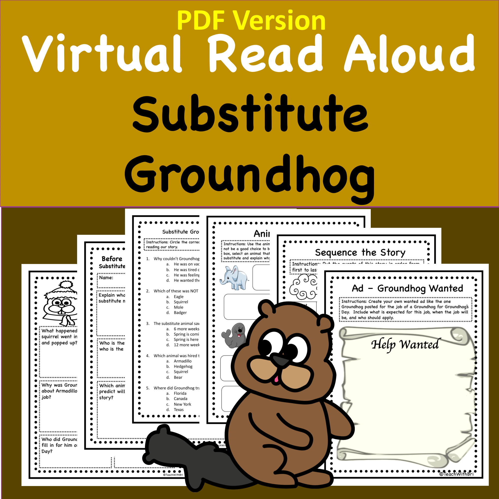 Groundhog Day Groundhog Prediction & Fun Facts Presentation Activities ...