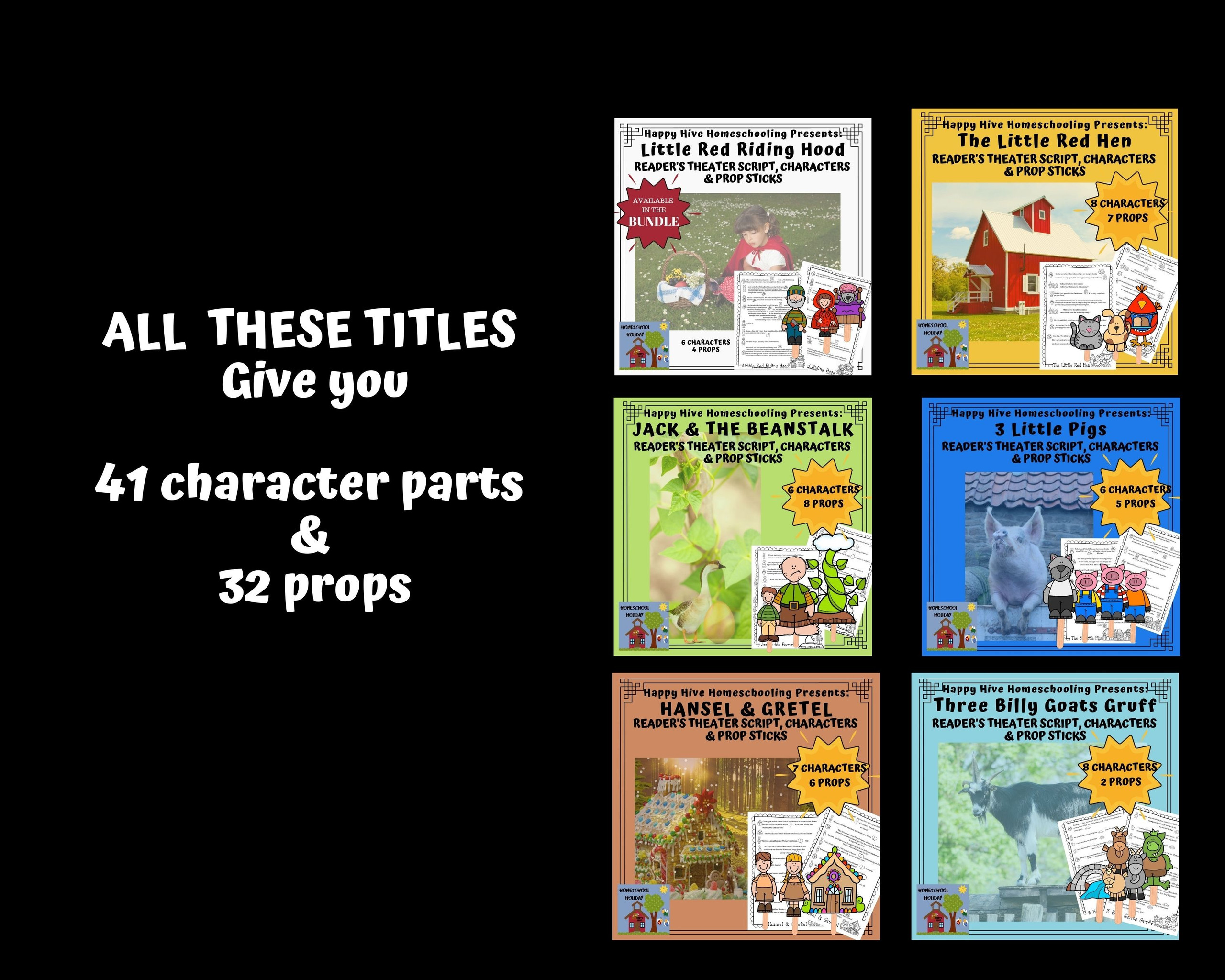 Fairy Tale Reader's Theater Script - The Little Red Hen - Amped Up Learning