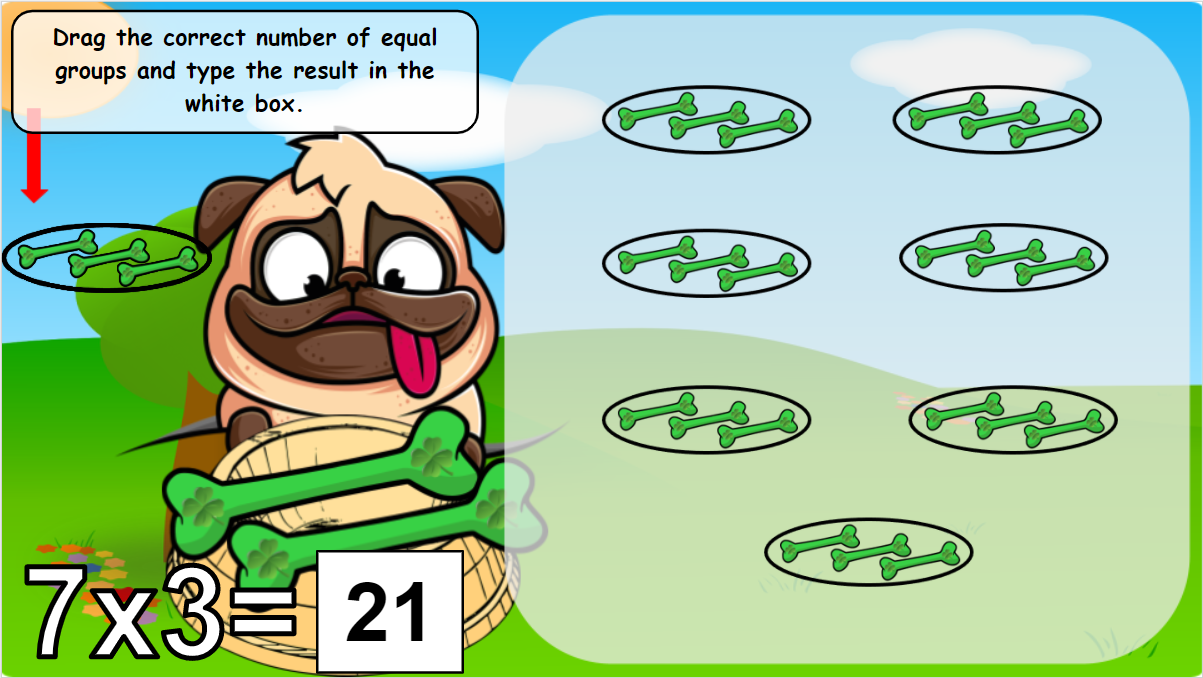 3rd Grade Math Spring Division Equal Groups in Google Slides EDITABLE ...