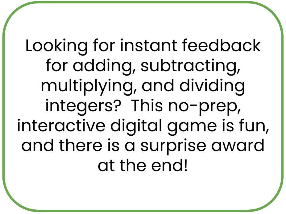 Easter Version - Integer Slide Game