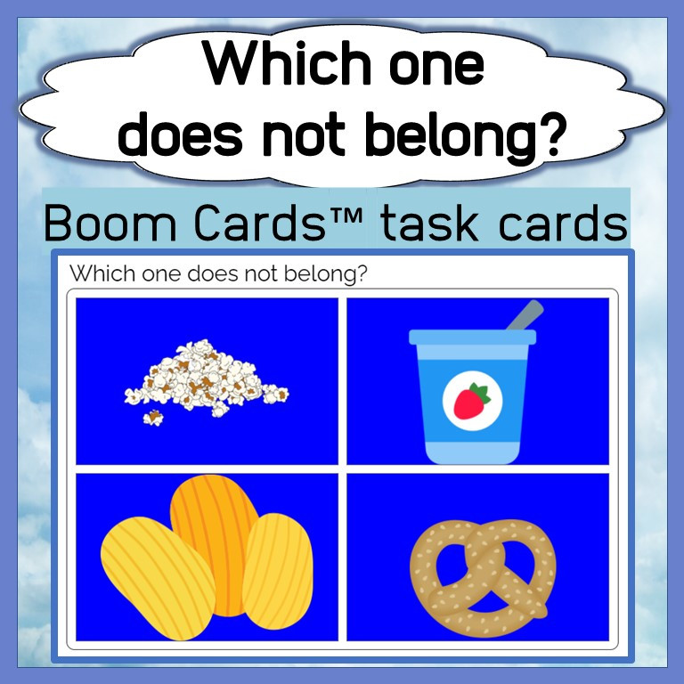 Which One Does Not Belong? Food Deck - Boom Cards™