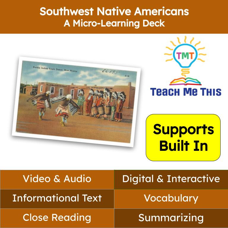 Southwest Native Americans Informational Text Reading Passage and ...