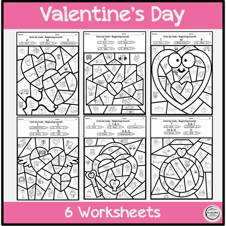 Beginning Sounds Worksheets for PowerPoint or Print