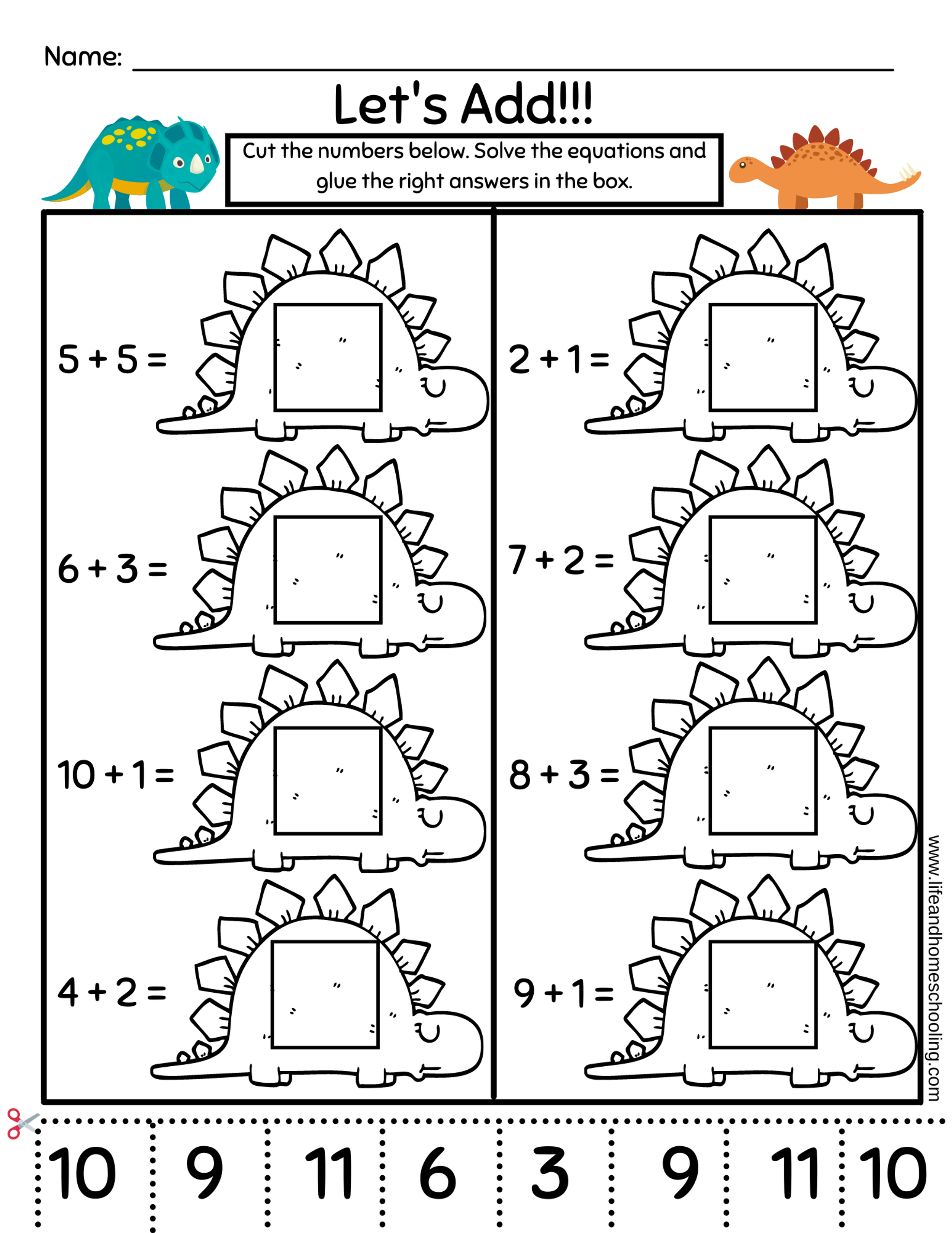 1st Grade Addition & Subtraction Worksheet