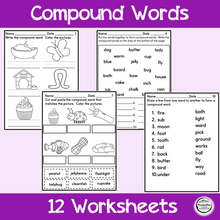 Compound Words Worksheets