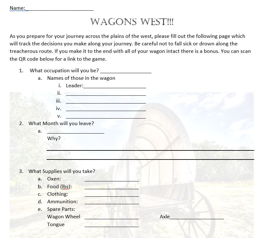 Oregon Trail OLD school - Amped Up Learning