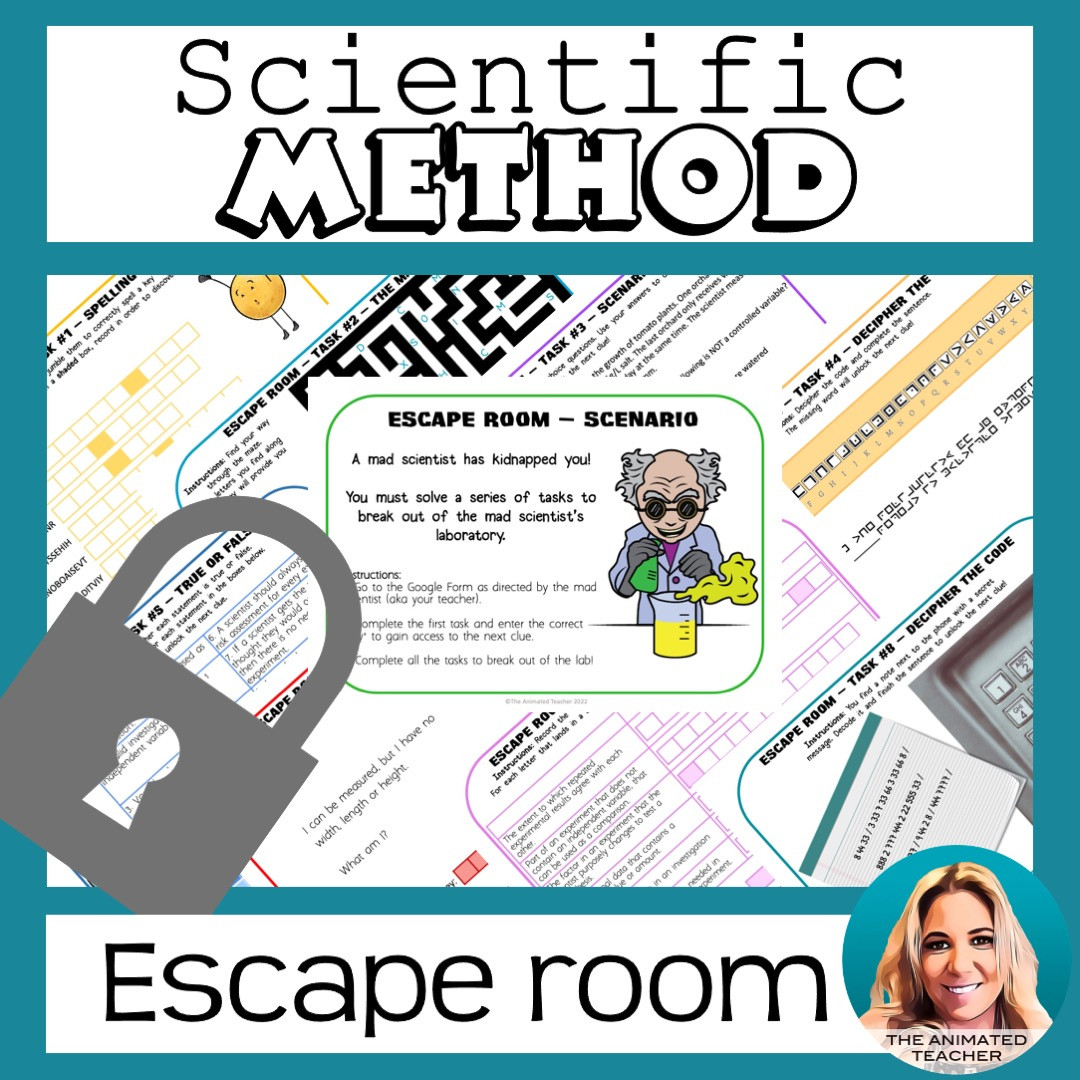 scientific method digital escape room