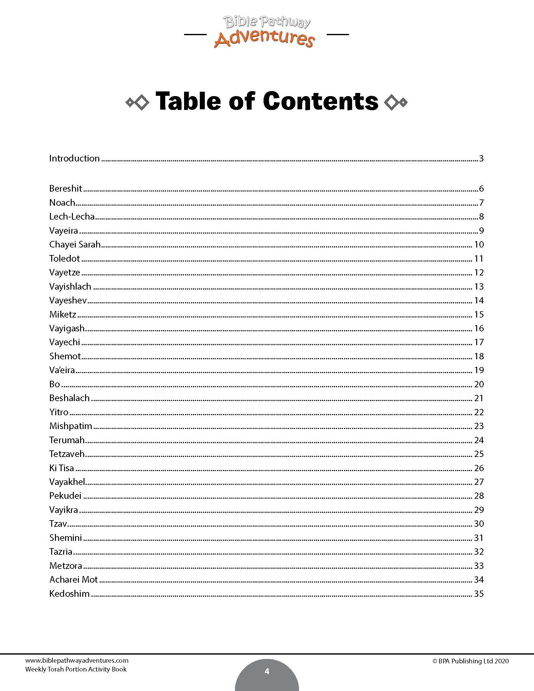 Bereshit | Genesis: Torah Portion Activity Book