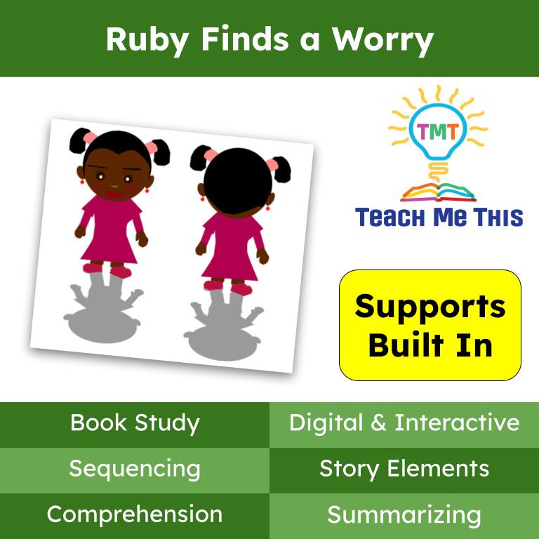 Ruby Finds a Worry Read Aloud Activities