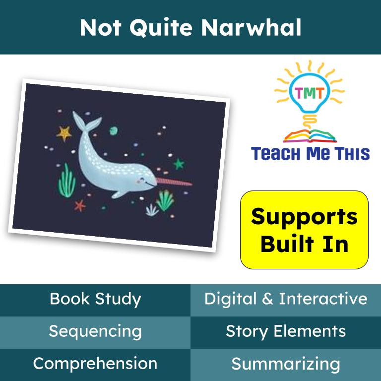 Not Quite Narwhal Read Aloud Activities