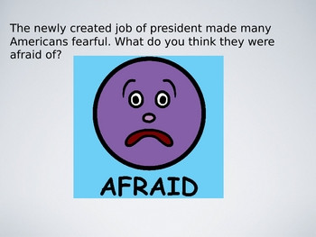 George Washington First President Notes Lesson Plan PowerPoint