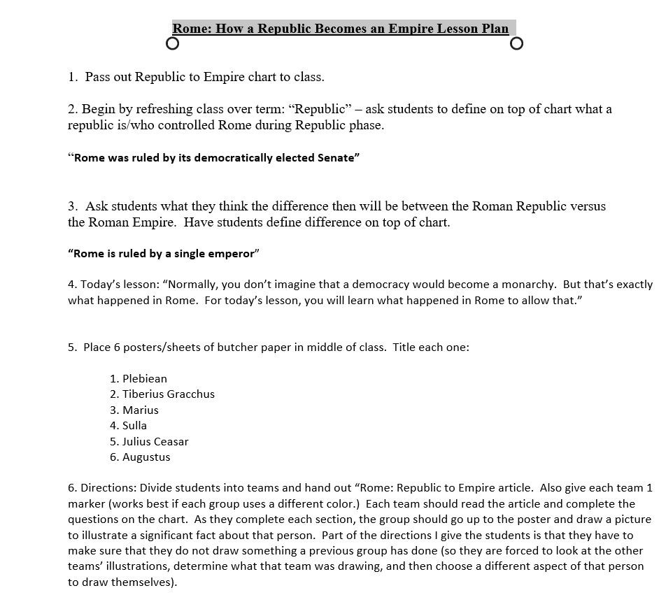 Ancient Rome: Storybook and Poster Activities