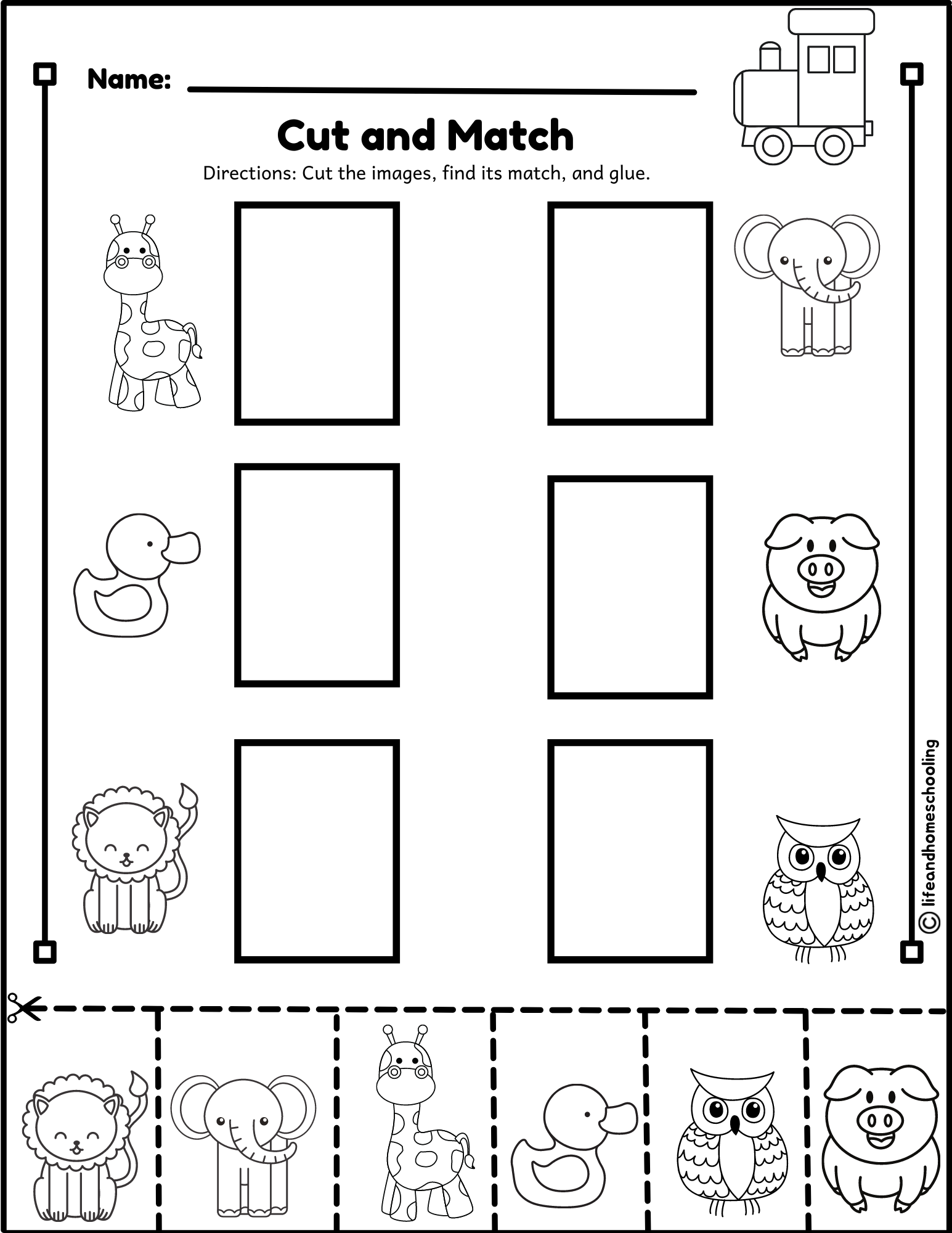 Matching Printable Activity matching-printable-activity