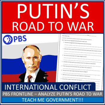 Putin's Road to War Video Questions Worksheet PBS Frontline, Russia and ...