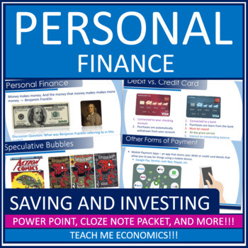 Personal Finance Powerpoint Bundle, Savings, Investing, Credit Cards ...