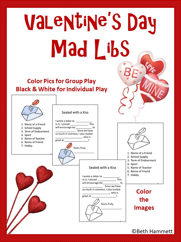 Valentine's Day Mad Libs - Amped Up Learning