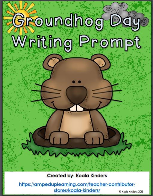 Groundhog Day Writing Prompt, Survey, and Page Topper - Amped Up Learning