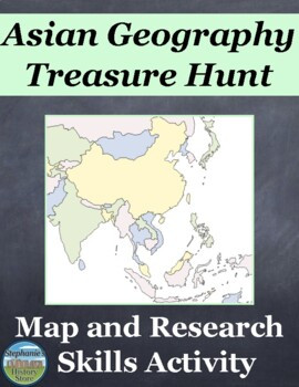 Asian Geography Map and Research Skills Activity