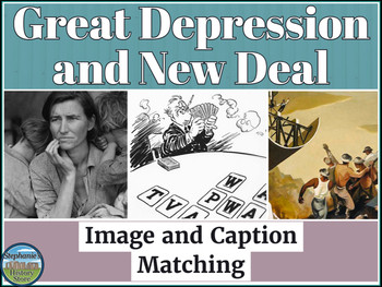 BUNDLE! Great Depression & New Deal in 3 Engaging VIDEOS & ACTIVITIES