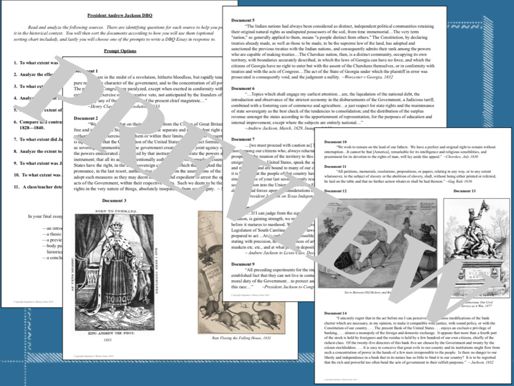 Andrew Jackson DBQ - Amped Up Learning