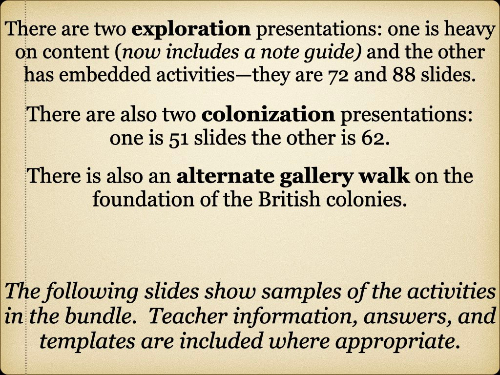 Exploration & Colonization: The 3 G's of Motivation