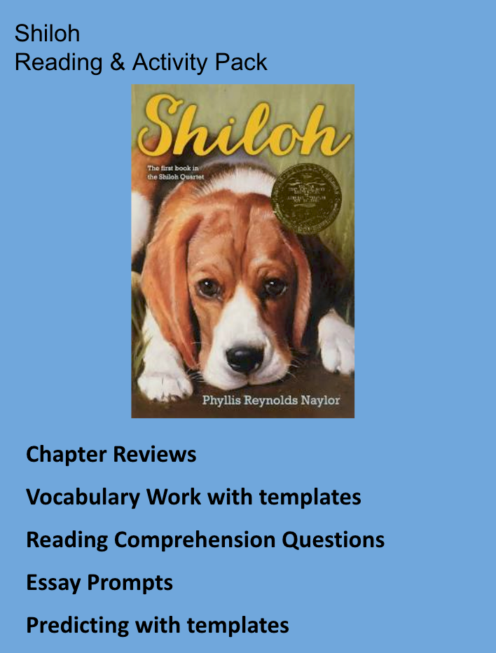 SHILOH READING LESSON PLANS NOVEL UNIT GUIDE - Amped Up Learning