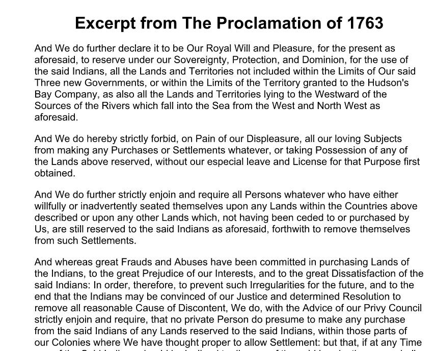 Proclamation of 1763 - Amped Up Learning