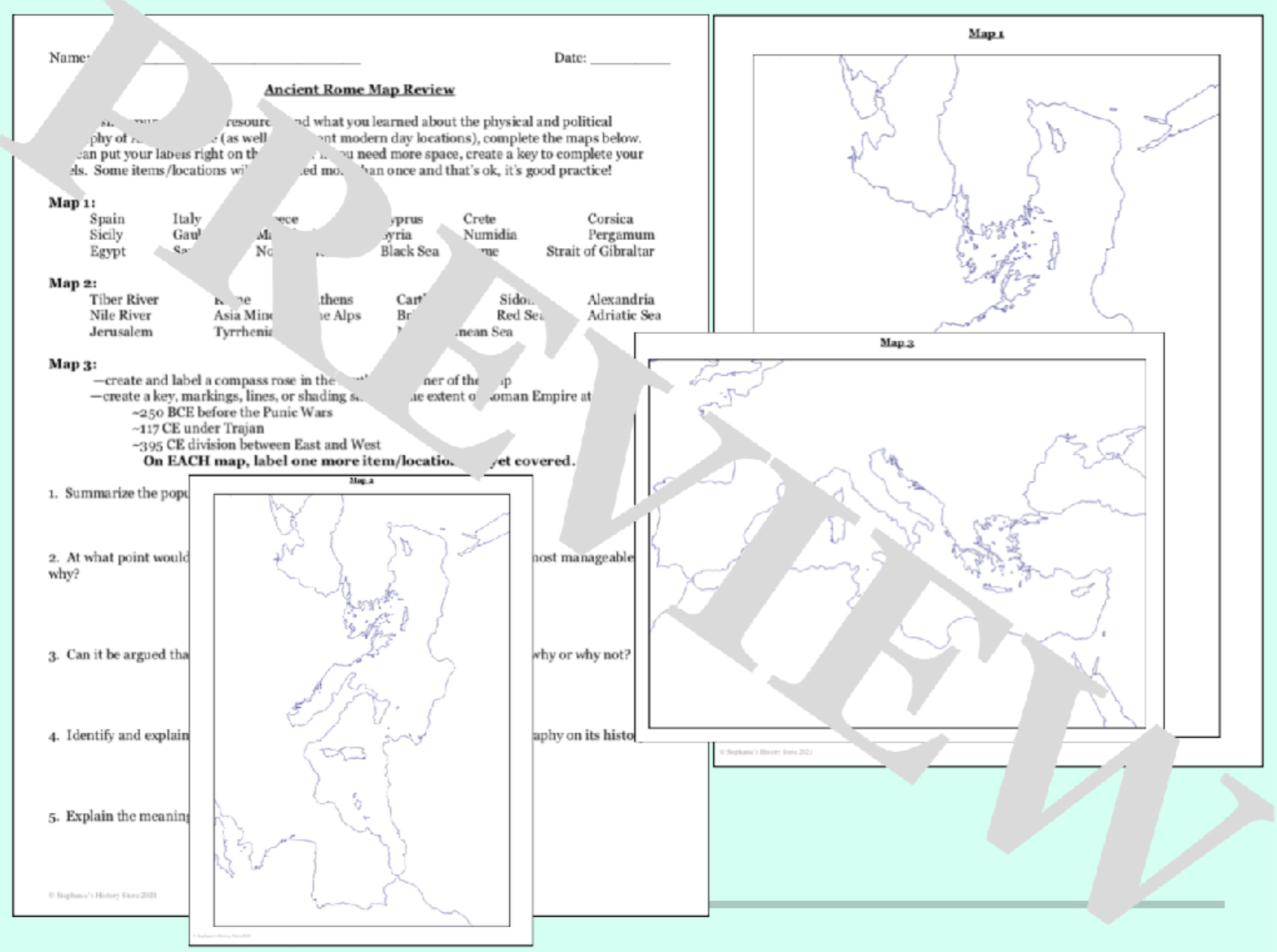 Map: Ancient Rome - Amped Up Learning