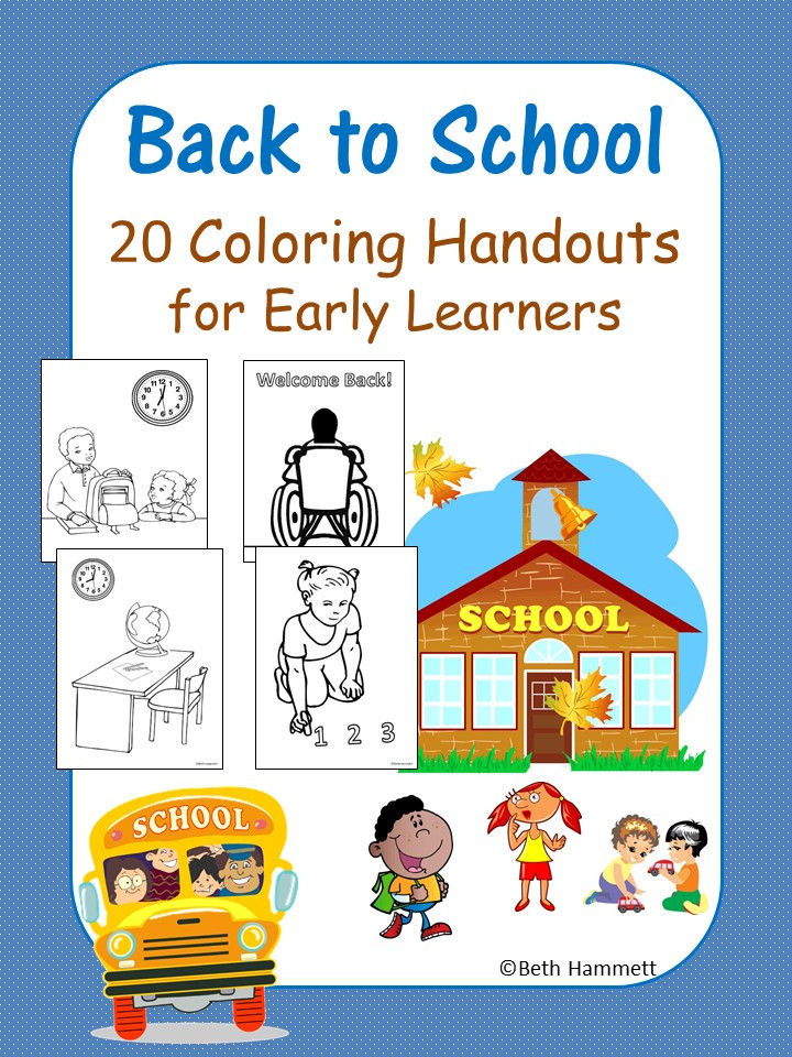 Back to School Coloring Handouts for Early Learners - Amped Up Learning