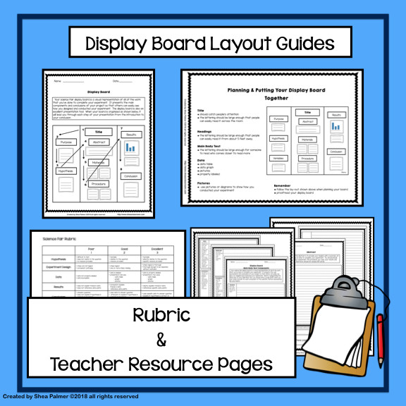 Science Fair Display Board Planning Guide - Amped Up Learning