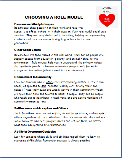 How to Choose A Role Model - Amped Up Learning