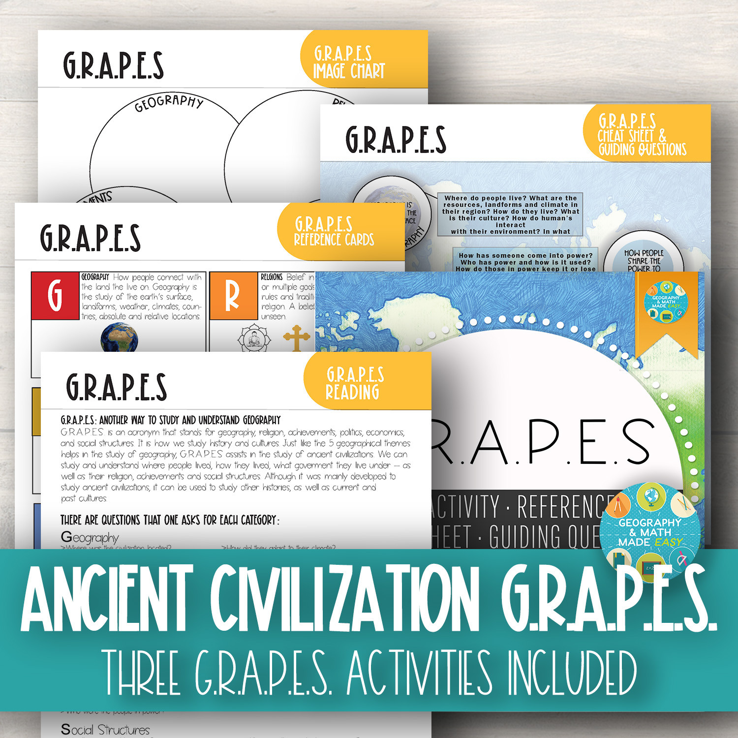 ANCIENT CIVILIZATIONS: G.R.A.P.E.S (GRAPES) RESOURCE PACKET