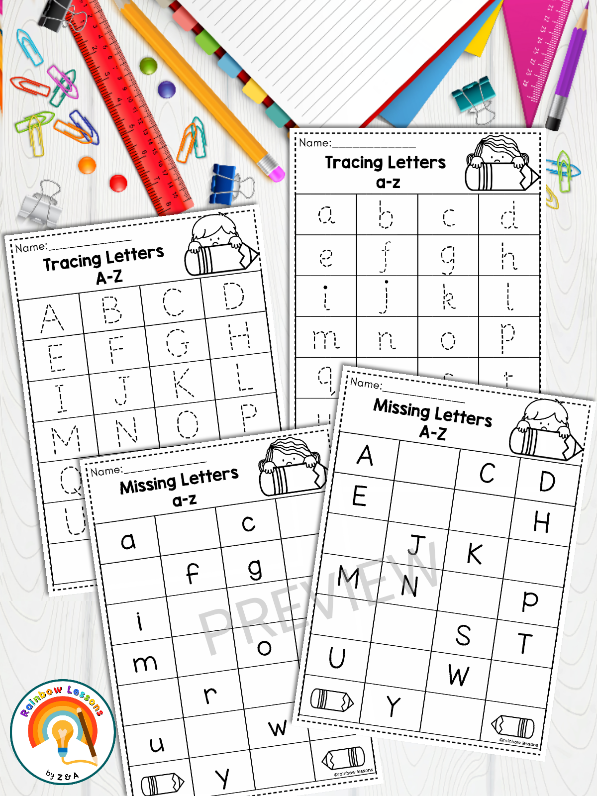 Letter Recognition - Color By Letter - FREE