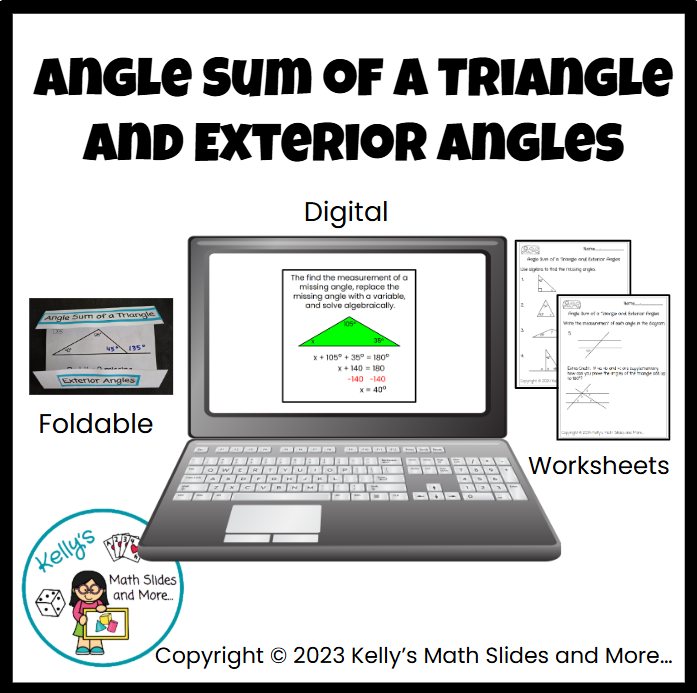 Angles and Triangles Digital Assessment