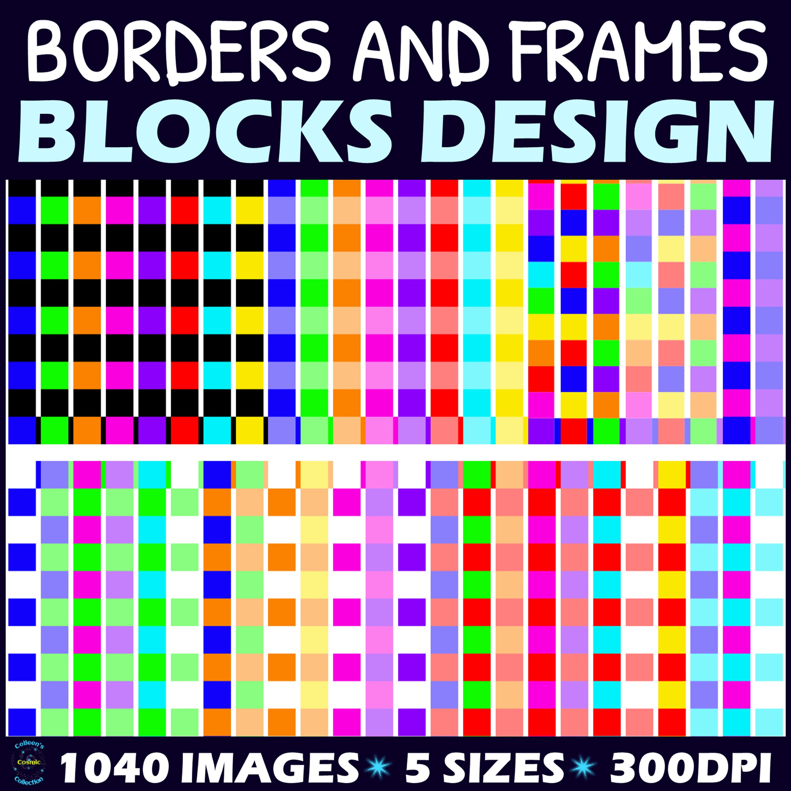 Colourful Squares Borders