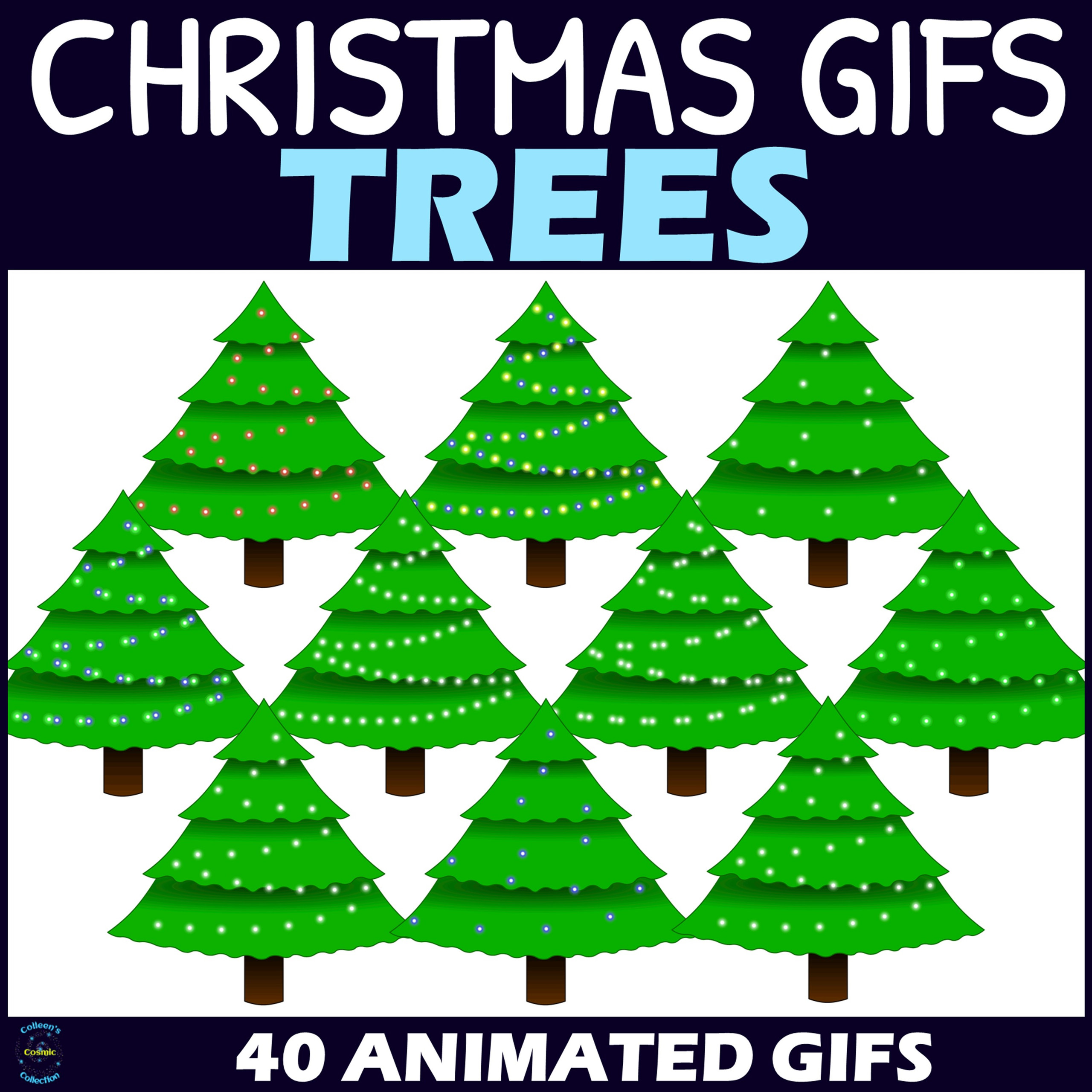 Christmas Trees GIFs - Animated Christmas Clipart