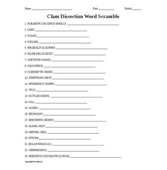 Dissection Word Scramble Bundle - Amped Up Learning